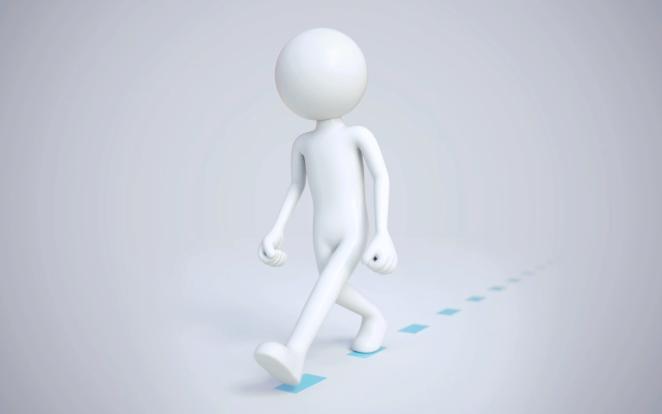 C4D卡通小人行走动画设置教程