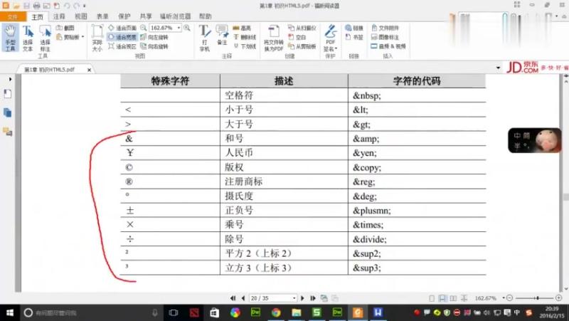 「Web前端开发」11.11.特殊字符标记