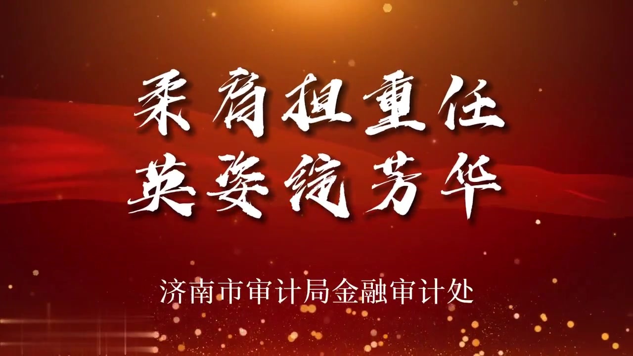柔肩担重任英姿绽芳华记济南市审计局金融审计处巾帼文明岗