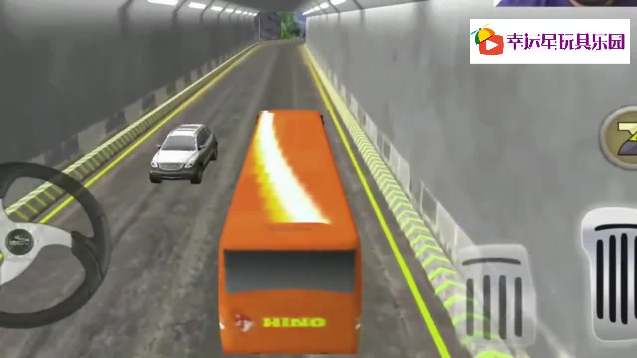 教孩子玩公交车,工程车行驶模拟器游戏