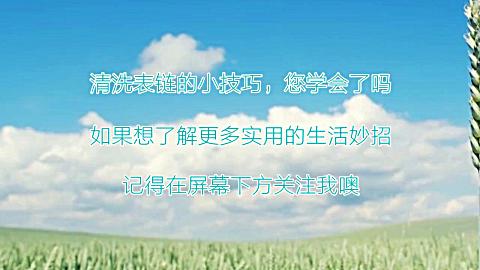 表链脏了别乱清洗,教你一招,轻松洗净不残留,还不会腐蚀表链