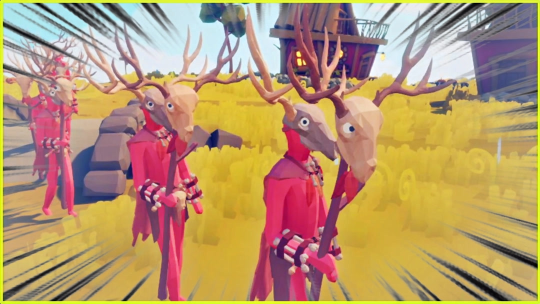 搞笑战斗模拟器:骸骨法师向卷草人展示魔法的威力,波特解说