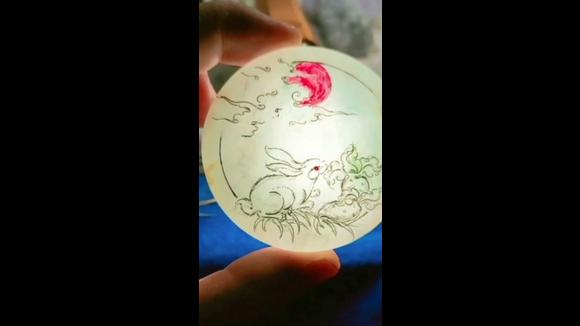 玉石雕刻定制翡翠牌子生肖兔子十二属相玉雕动物设计图案