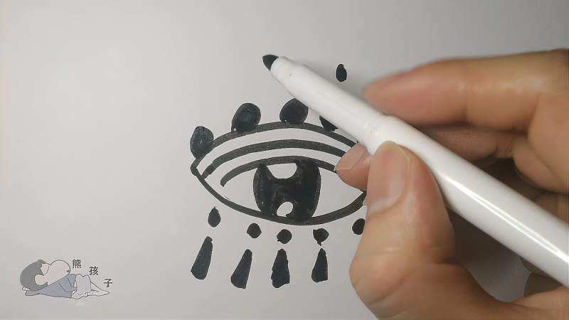 简笔画：装饰（大眼睛）