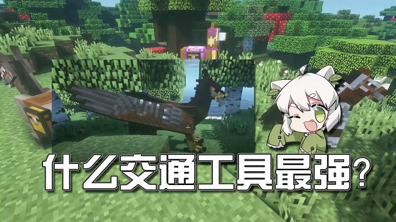 我的世界:小蛙模组介绍,MC什么交通工具最强?