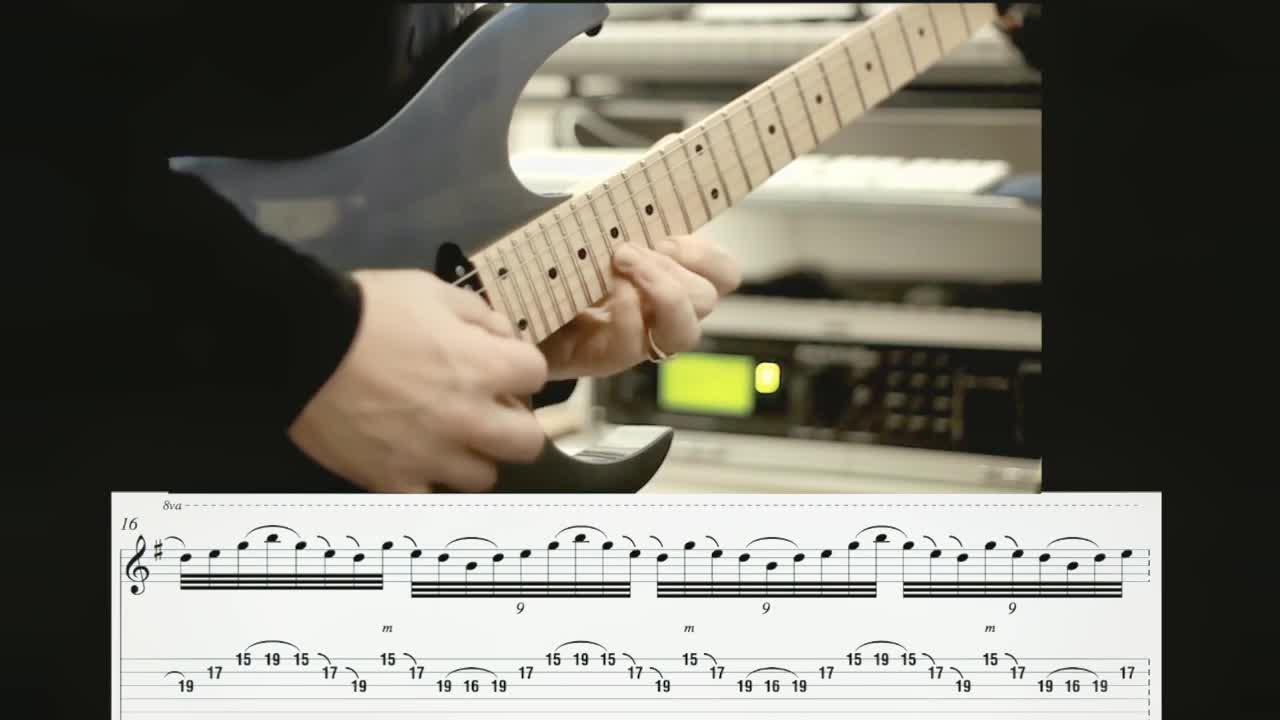 rick大师老乔风格lick,这击勾弦指法看着真舒服,超强的基本功!#电吉他...