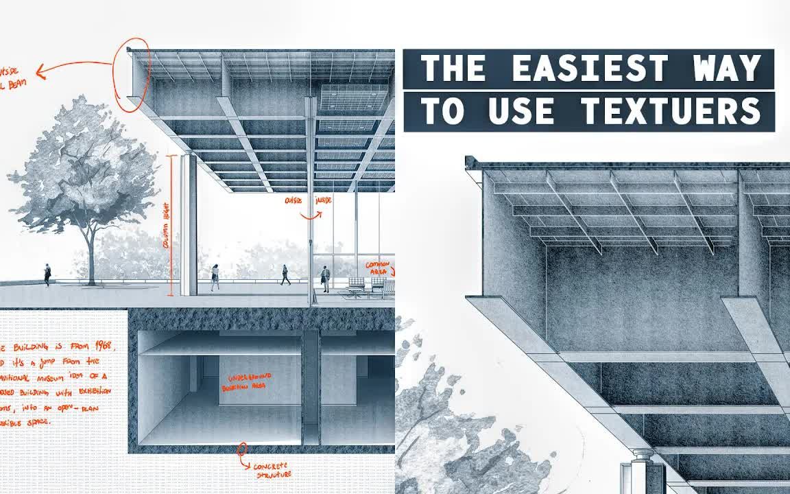 【效果图】在Photoshop中用一个简单的技巧制作纹理渲染图