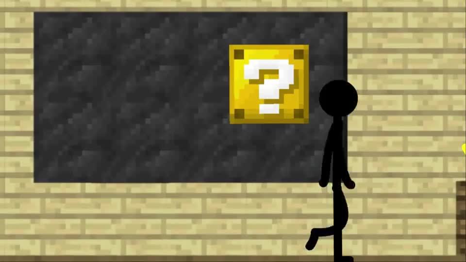 火柴人动画之我的世界:火柴人VS我的世界 幸运方块