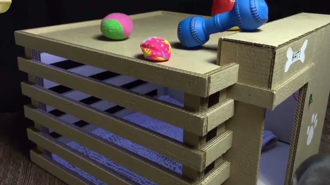 如何利用纸板制作惊人的小狗狗房子