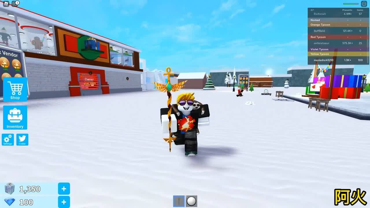 Roblox罗布乐思阿火解说532期:圣诞村小镇模拟器