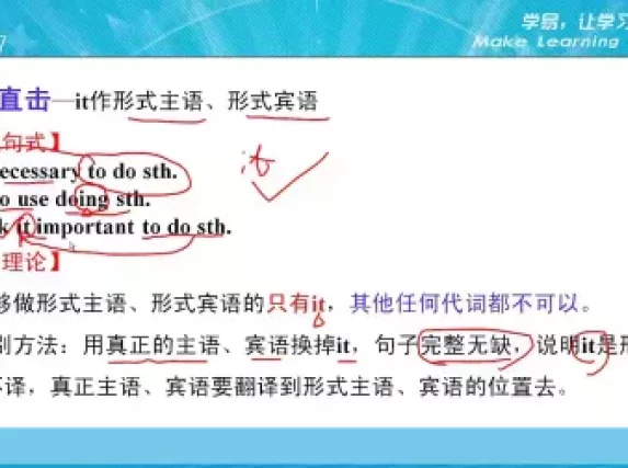 代词第1讲:it的用法--名师微课堂(自制)