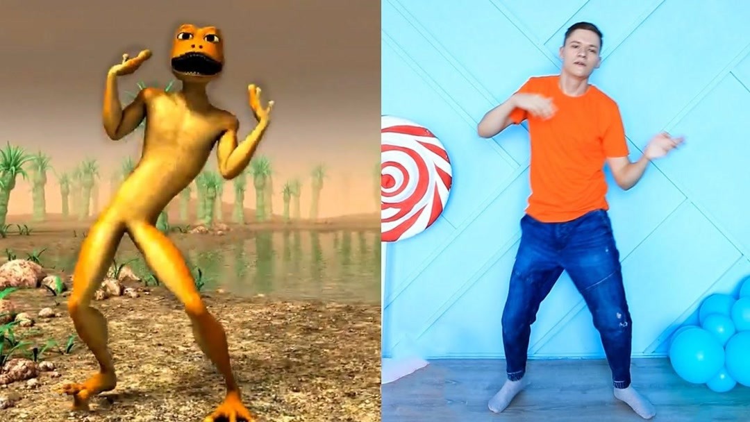 搞笑模仿秀:爆笑演绎挑战,男孩模仿外星人重复外星舞蹈,蛙泳!