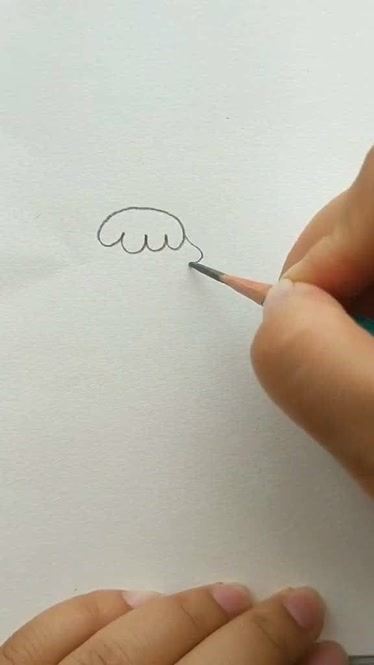 育儿简笔画,画个简单的牛