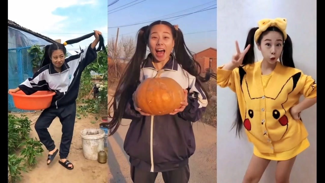 爆笑农村囧事1:傻妞用南瓜做小推车,小时候的奇思妙想。