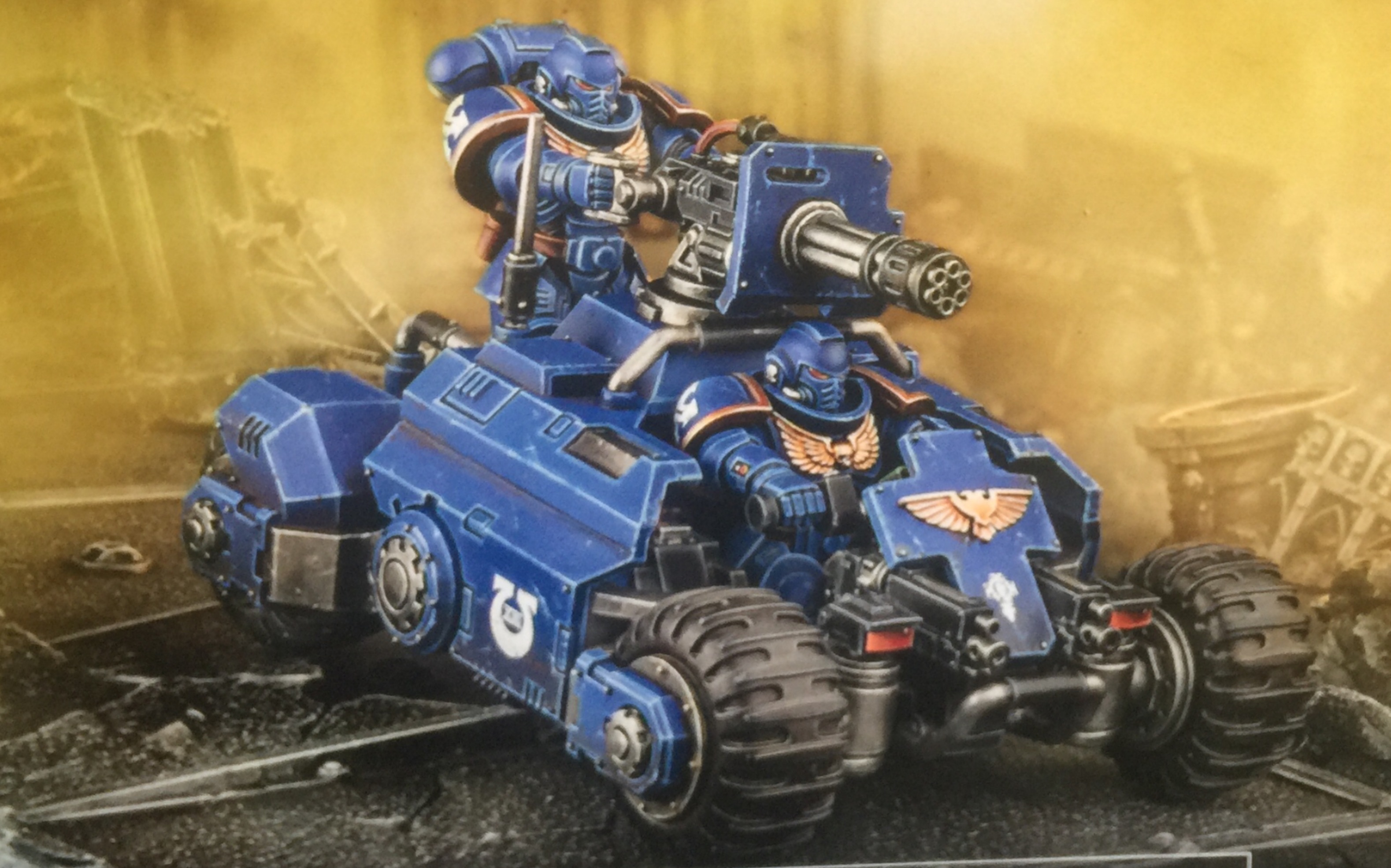 【ohyuiyuiyui/战锤40k】星际战士新单位-源铸入侵者 全地形车 卡丁车(...