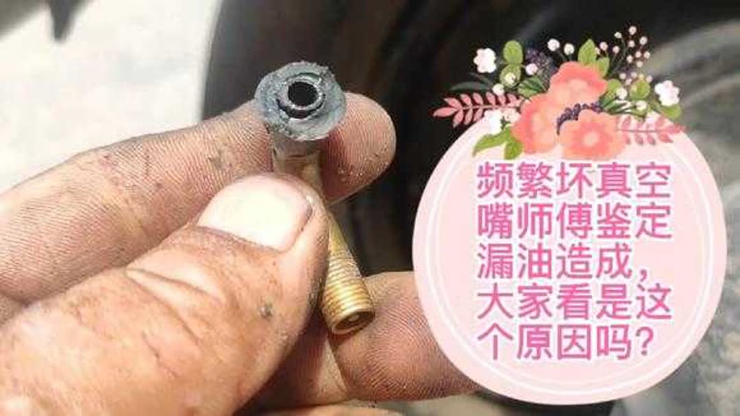 绿源电动车后轮频繁坏真空嘴,师傅诊断漏油造成,是这个原因吗?