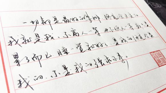 传说中的“江湖体”行书,用不同书写方式创造硬笔行书的万千风格