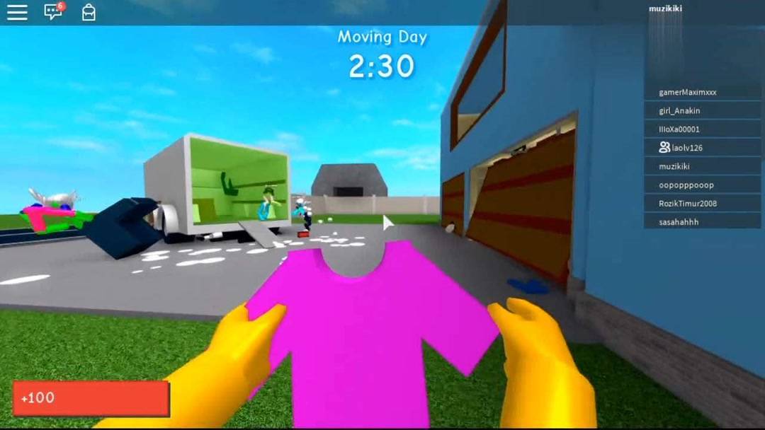 木子秋Roblox 《未来搬家模拟器》老旅翻墙卡在墙里面了哈哈哈哈