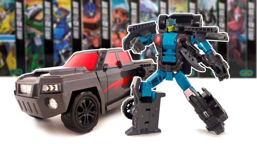 V视宝贝│炫酷的玩具定格动画,看变形金刚如何变身皮卡车?