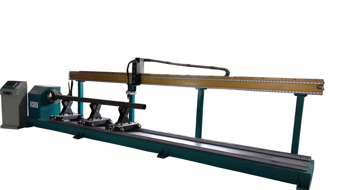 相贯线切割机自动套料切割圆管视频