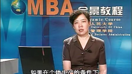 李平--MBA全景教程之二:管理经济学07