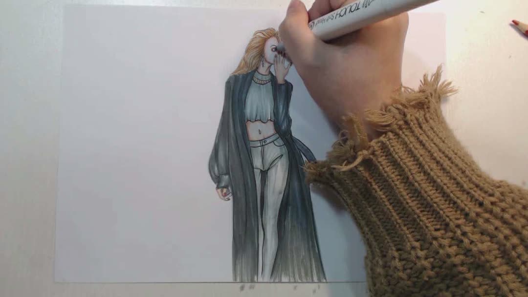 服装设计自学教程,服装设计效果图入门教学!