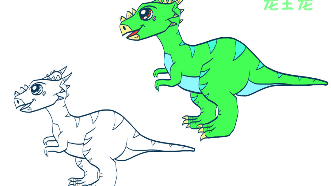 简笔画大全,龙王龙(一)