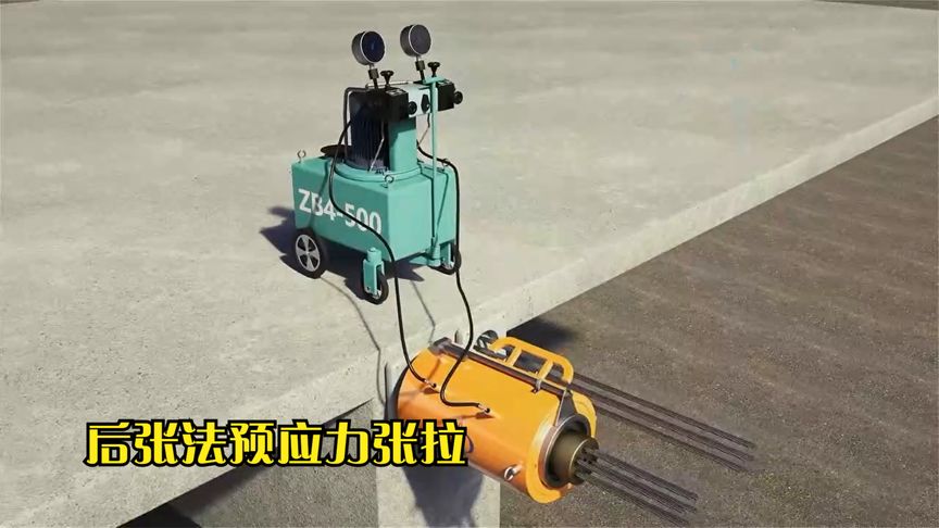 3D动画为你演示后张法预应力施工全过程,这次终于看懂了!