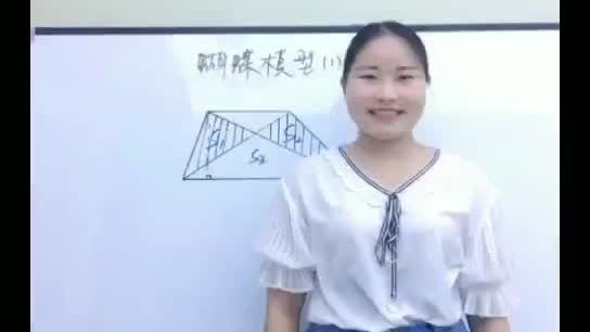 #数学 小升初的几何图形-蝴蝶模型,蝴蝶两边翅膀的面积相等