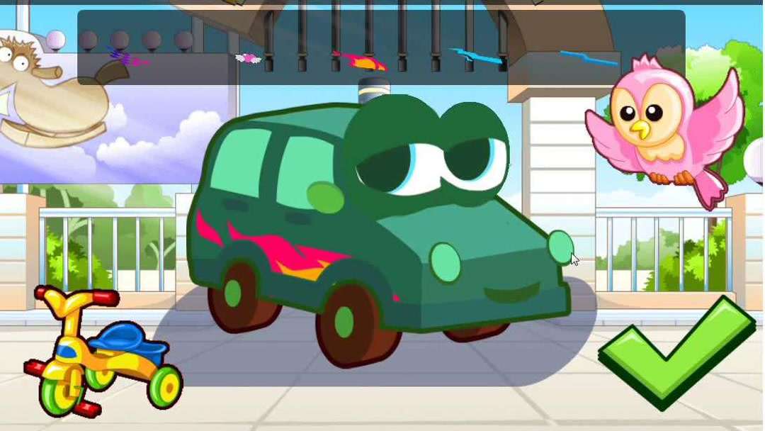 小汽车总动员:小鸟都觉得这车好看游戏