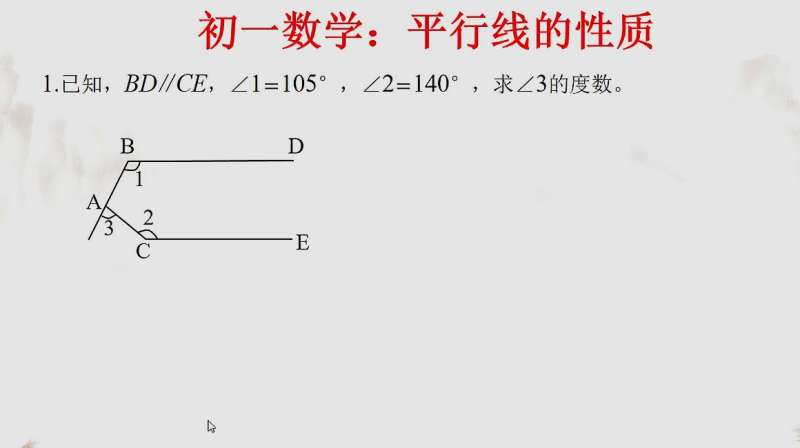 初一数学:平行线经典模型,百试百灵