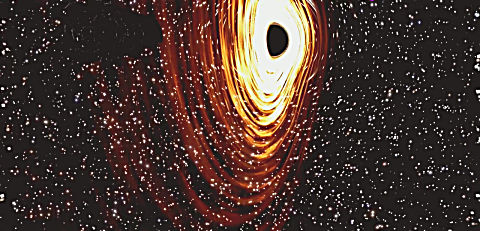 宇宙飞船穿越黑洞逼真动画模拟!这星际飞船真的无比巨大