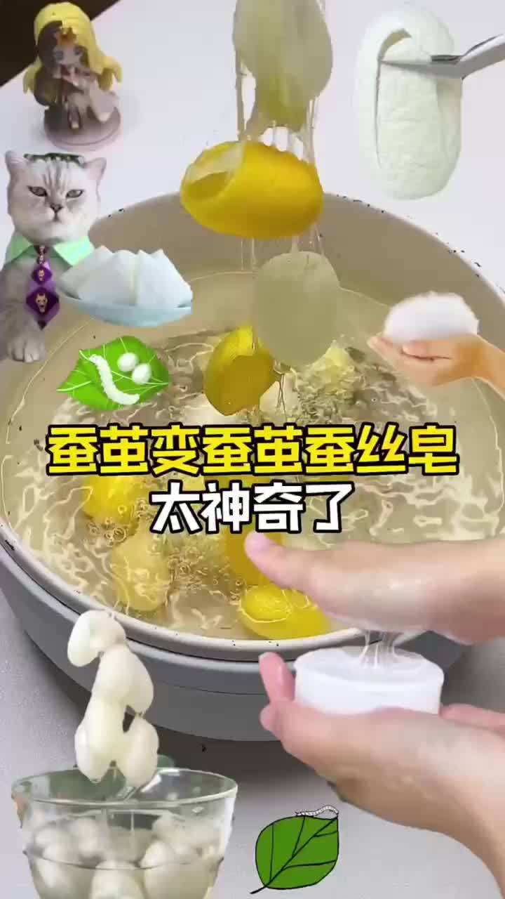 解锁蚕茧新玩法蚕茧变蚕茧蚕丝皂......太震撼了