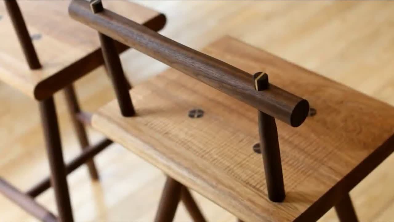 90后的木工坊:日本小哥设计制作实木休闲椅,值得年轻人学习