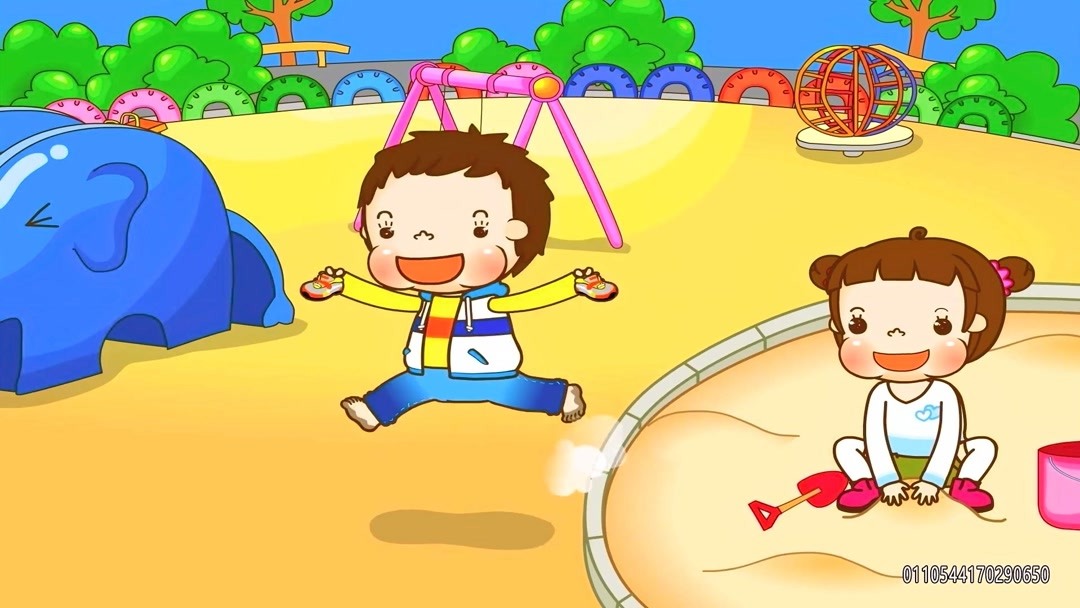 兜兜安全教育:不要光着脚走路 宝宝不喜欢穿鞋吗,好习惯动画