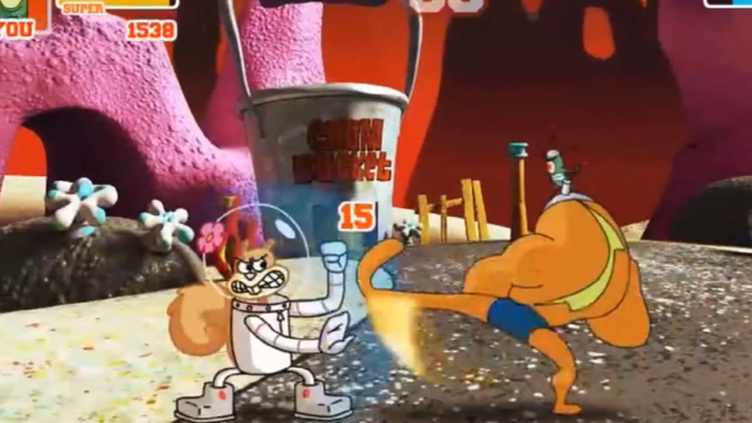 珊迪博士超级功夫遇肌肉男 猛男鱼KO珊迪游戏