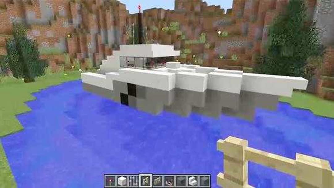 我的世界教程:大神教你制作一艘轮船