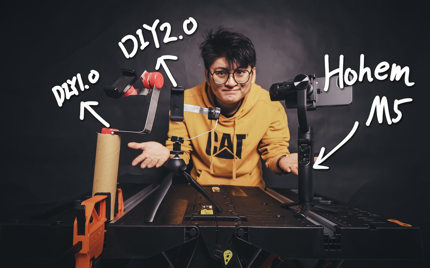DIY自制手机稳定器 VS 浩瀚M5 哪个更值?!