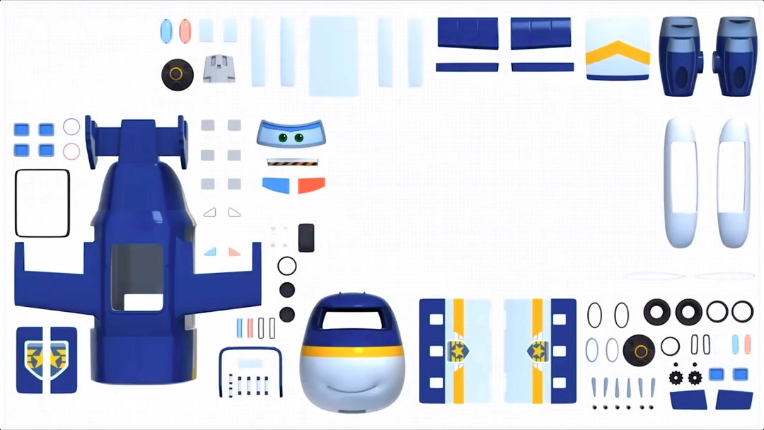 超级飞侠乐迪:酷飞3D模型拼装!花式表演飞机来咯