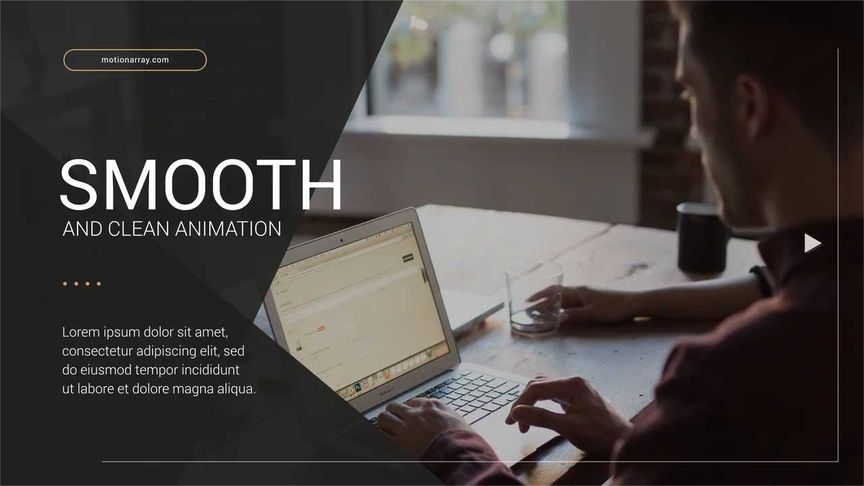 精美幻灯片和动画切片文字效果AE模板