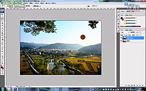 用PS通道抠图替换蓝天白云背景技巧