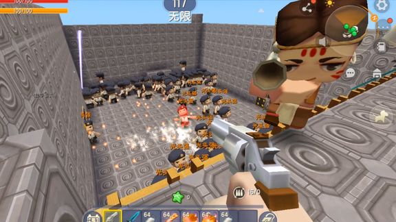 迷你世界:皮皮然大战光头强!房主好像开作弊了!