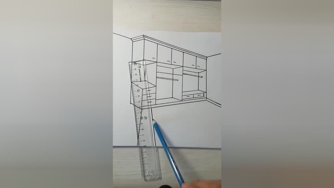 衣柜手绘详细步骤!