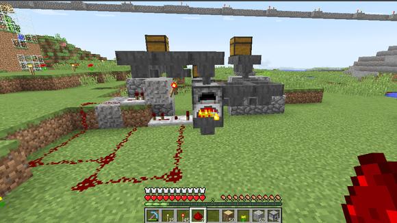 nor叔 我的世界萌新生存 54 我的世界自动熔炉的做法