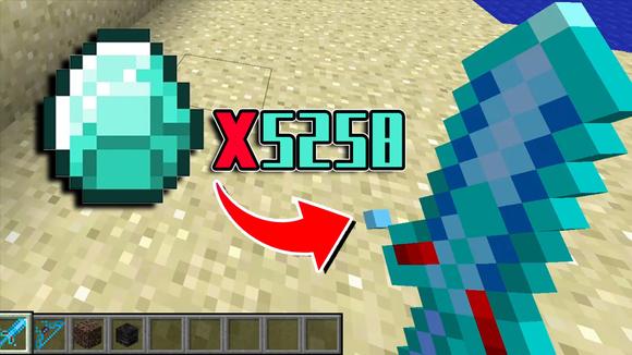 我的世界mod:用5258颗钻石做成的钻石剑,听说比创世之刃还厉害