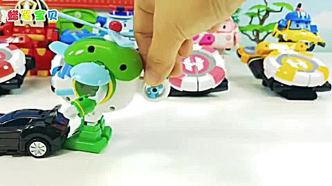 少儿卡通动画趣味小警车超级飞侠工程车全家总动员