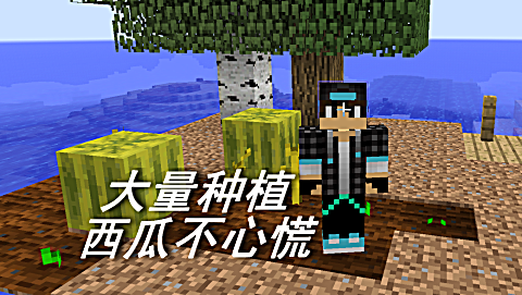 火焰解说 我的世界PE Minecraft 336 大量种植西瓜不心慌 游戏资讯...