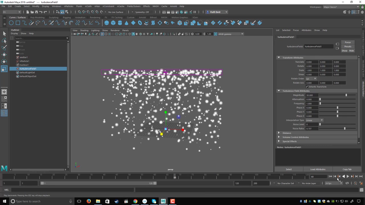 烟雾流体粒子Maya教程
