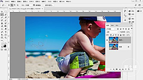 ps内容识别功能 轻松去掉画面中的多余人物
