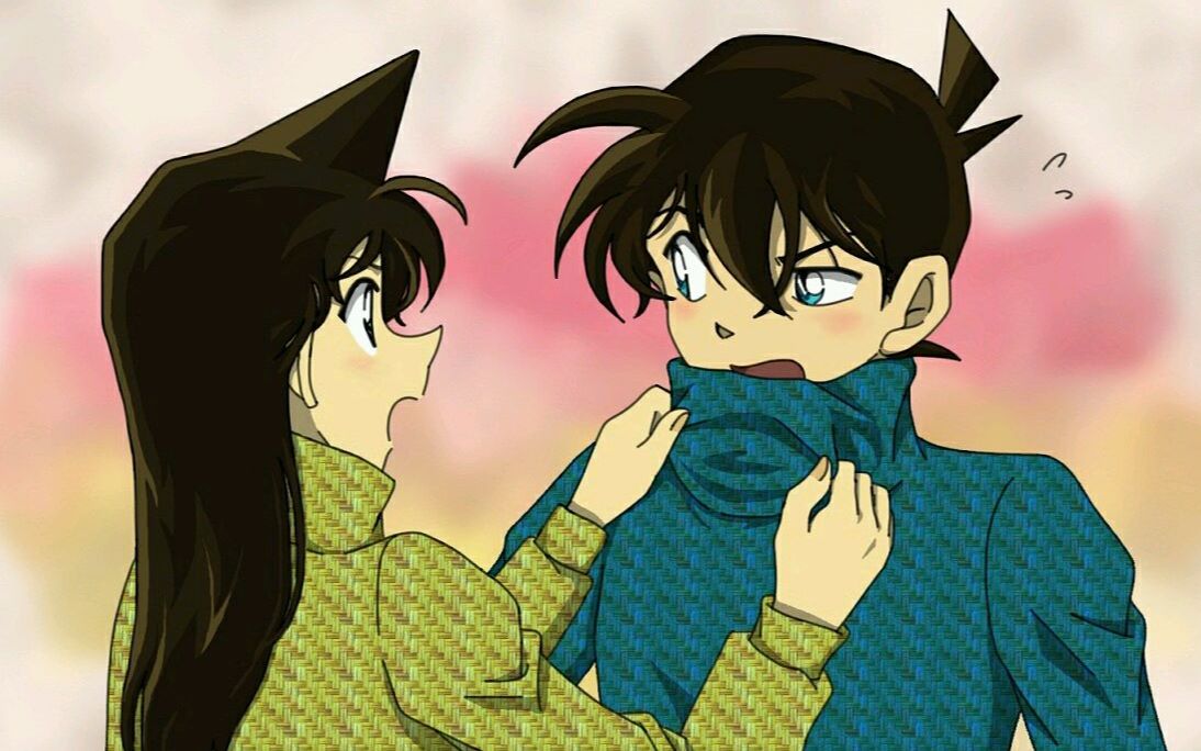 名侦探柯南新一小兰混剪(红色修学篇 变小的名侦探)